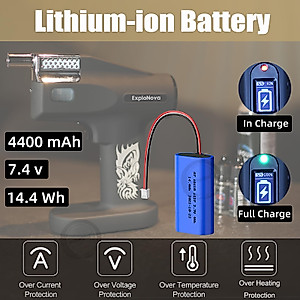 ExploNova Cocktail Smoke Gun, Vapour Blaster Cocktail Bubble Smoke Gun with 5-Flavour Aroma Liquid and Edible Bubble for Food and Drink,Whiskey,Bourbon,Rum, Bar/Home Use, Gift for Father/Husband