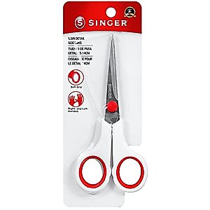 SINGER 00448 5-1/2-Inch Sewing Scissors with Comfort Grip