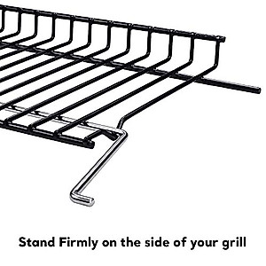 Uniflasy Grill Warming Rack for Charbroil 463436215 463436214 463436213 467300115 Thermos 466360113 Porcelain Steel Warming Grate for Charbroil G458-0007-W1