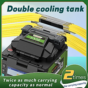 Komshine Optical Fusion Splicer EX39 FTTH Mini Fiber Fusion Splicer Machine Kit 8s Fast Splicing Fast-Heating 18s with Fiber Cleaver FC-30 Welding Machine Empalmador De Fibra óptica