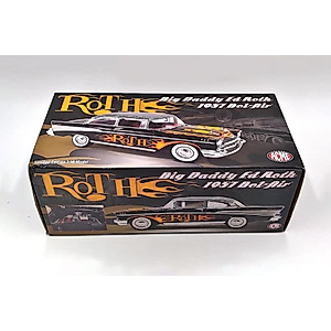 ModelToyCars 1957 Chevy Bel Air Hot Rod Big Daddy Ed Roth, Black - Acme A1807014-1/18 Scale Diecast Car