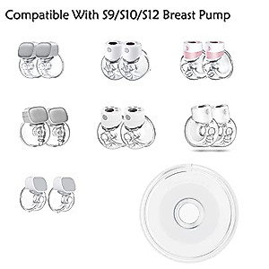 Bwcece Breast Pump Flange 27mm Compatible with S9/S9 Pro/S12/S12Pro Wearable Breast Pump Accessories.Wearable Breast Pump Shield/Flange Insert Replacement.S9/S9Pro/S12/S12Pro Parts Replace,27mm(2PCS)