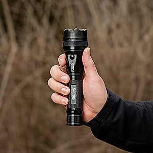 SABRE 2-in-1 Stun Gun with Flashlight and Belt Holster, Emits .76 Powerful Pain-Inducing Microcoulombs (µC) Charge, 130 Lumen Flashlight, Safety Switch, Rechargeable