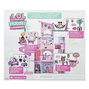L.O.L. Surprise! OMG House of Surprises Art Cart Playset with Splatters Collectible Doll and 8 Surprises, Dollhouse Accessories, Holiday Toy, Great Gift for Kids Ages 4 5 6+ Years Old & Collectors