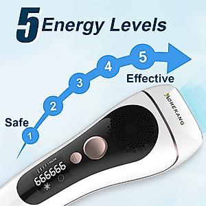 AOHEKANG At-home Laser Hair Removal for Women, IPL Hair Removal Device ICE Permanent Painless Hair Remover for Facial Armpits Bikini Legs, Upgraded to 999,999 Flashes