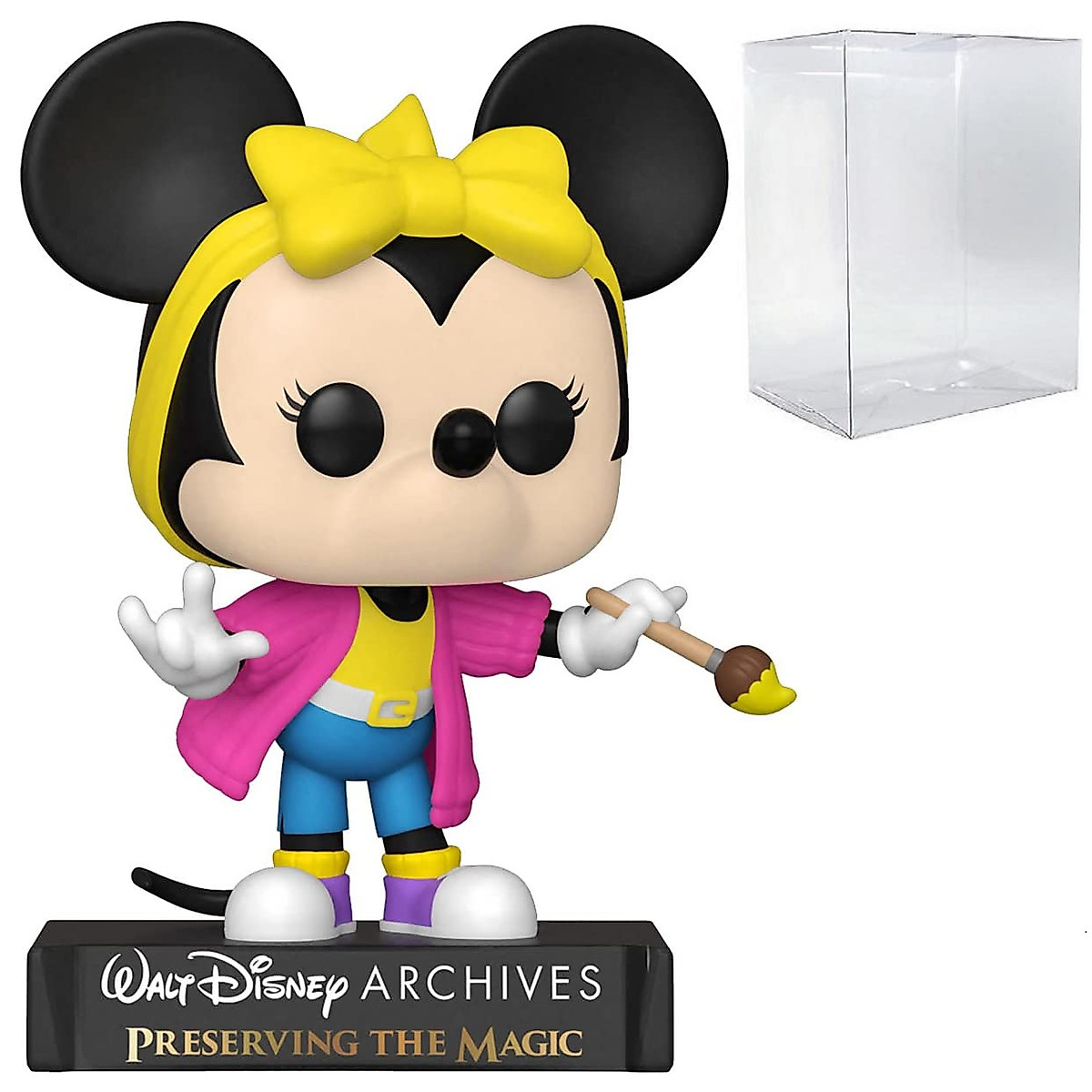 POP Disney Archives: Minnie Mouse - Totally Minnie (1988) Funko Vinyl Figure (Bundled with Compatible Box Protector Case), Multicolored, 3.75 inches