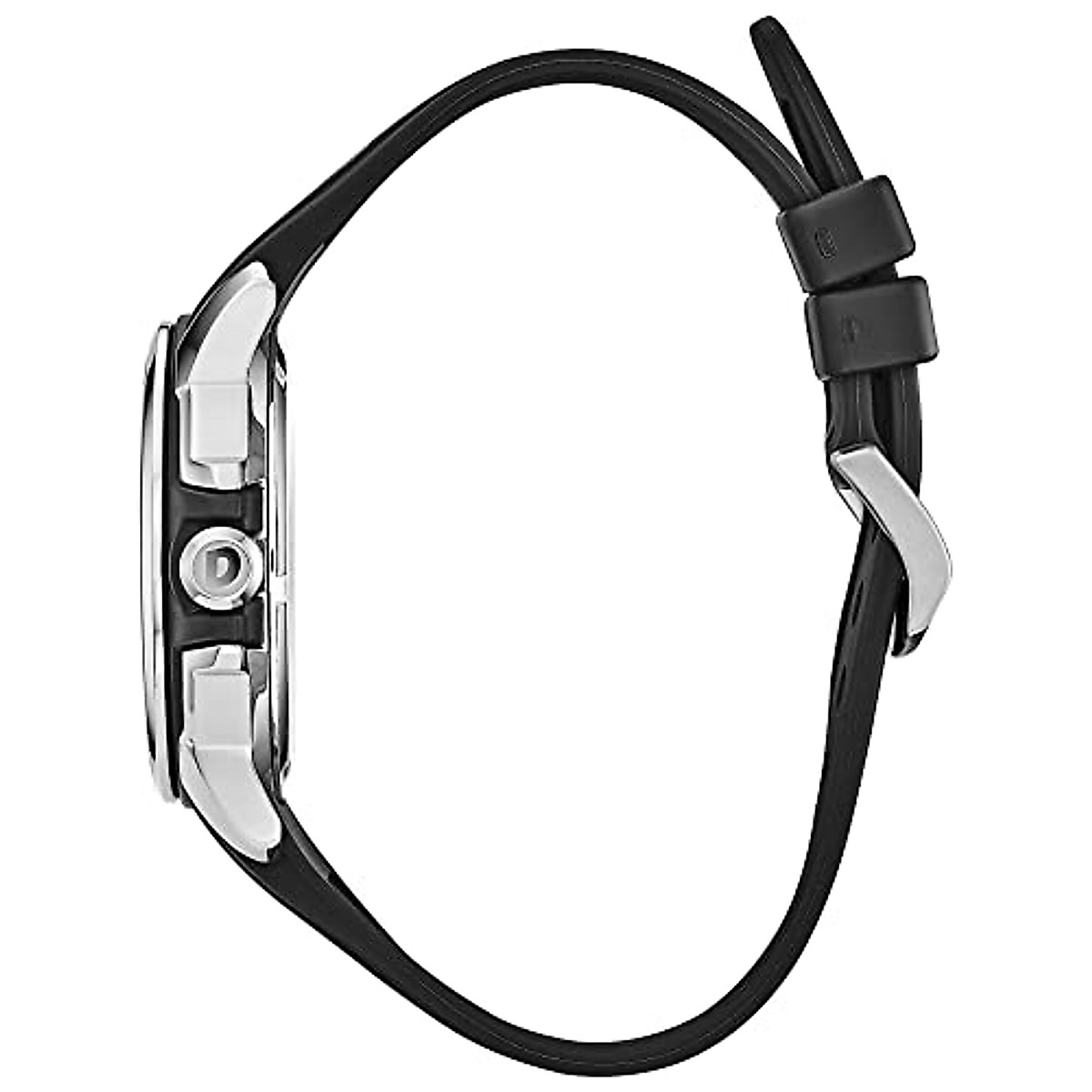 Citizen Men's Eco-Drive Weekender Watch in Stainless Steel with Black Polyurethane strap, Black Dial, 44mm (Model: AW1150-07E)