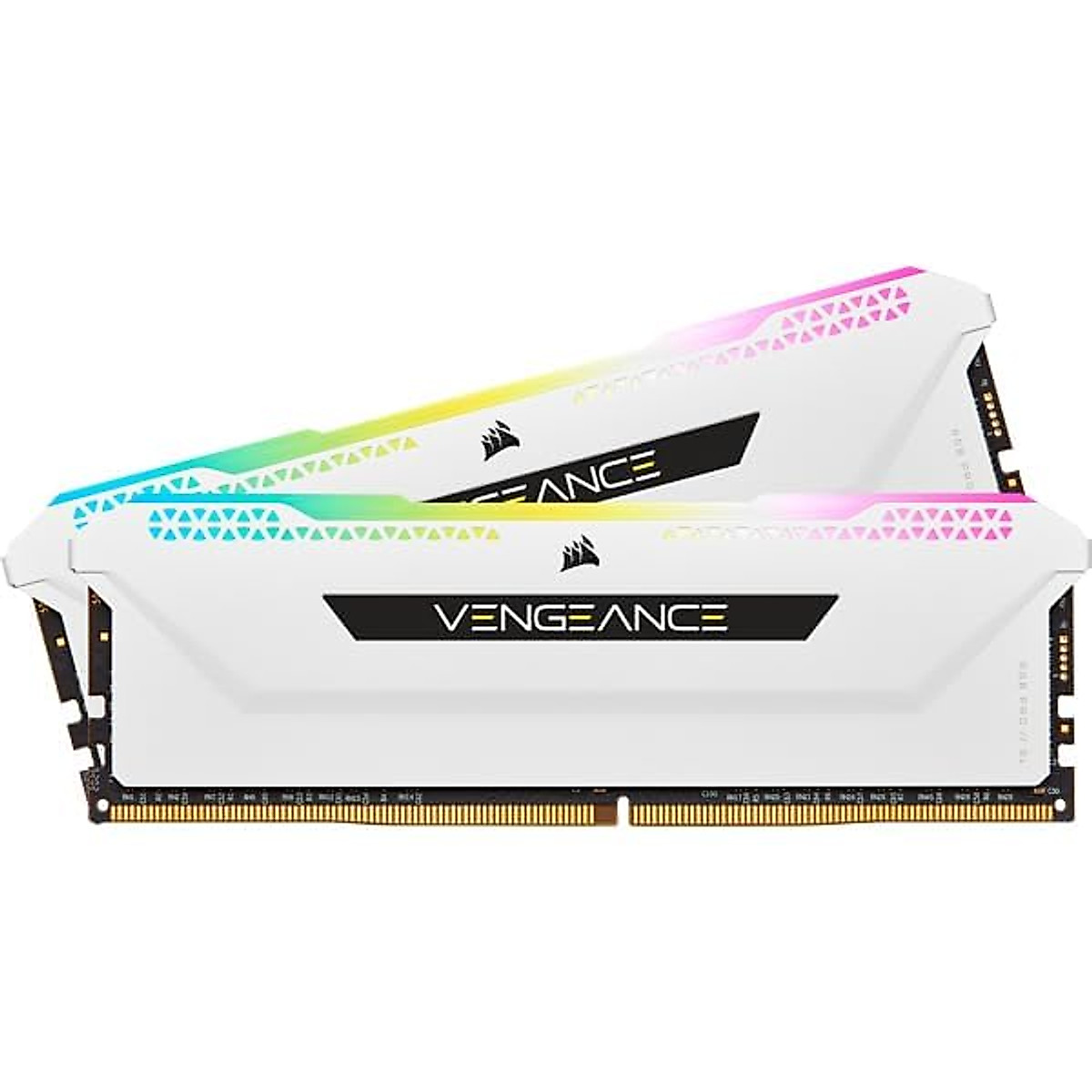 Corsair Vengeance RGB Pro 16GB (2x8GB) DDR4 3600 (PC4-28800) C18 1.35V Desktop Memory - White (CMH16GX4M2D3600C18W)