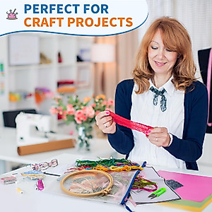 Umriox 16 Pack Large Zipper Bags 16.9x12.4 in, A3 Mesh Zipper Document Pouch for Organizing, Storage Bags with Zipper for Board Game, Puzzles, Sewing Project, Travel Supplies