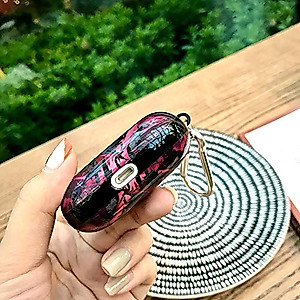 Air pod Pro Case, YAKFX Shockproof and Drop-Proof Luxury TPU Hard Protective Cover, IMD Fashion Pattern Printing, Air pod Pro Case Suitable for Everyone (TPU/Pro/Bat Itachi)