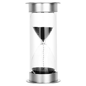 Sand Timer,Hourglass Sand Timer for Kids, 5/10/15/30/45/60 Min Kitchen Visual Timer Classroom Kitchen Restaurant Office Game Timer reloj De Arena(10 Min, Black Sand)
