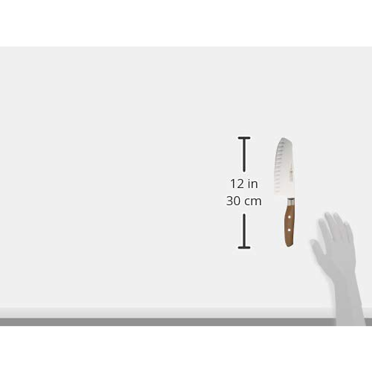 Wusthof Epicure Santoku, Hollow Edge, One Size, Brown, Stainless