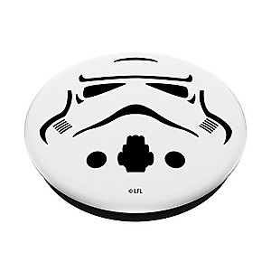 Star Wars Storm Trooper Helmet Stencil Art PopSockets PopGrip: Swappable Grip for Phones & Tablets