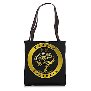 Kadena Okinawa Japan Panthers 沖縄 嘉手納カデナ高校 Ryukyu Island Tote Bag