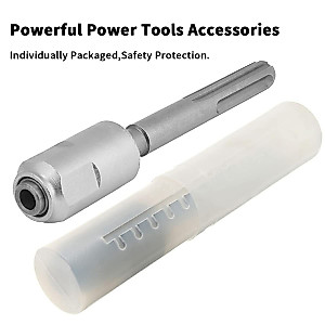 SDS Max to SDS Plus Adapter,Chrome Vanadium Steel Universal Chuck Drill Converter Shank,Power Tools Accessories,Fits All Standard SDS Max Drills,Surface Sandblasting,Help to Prevent Rust