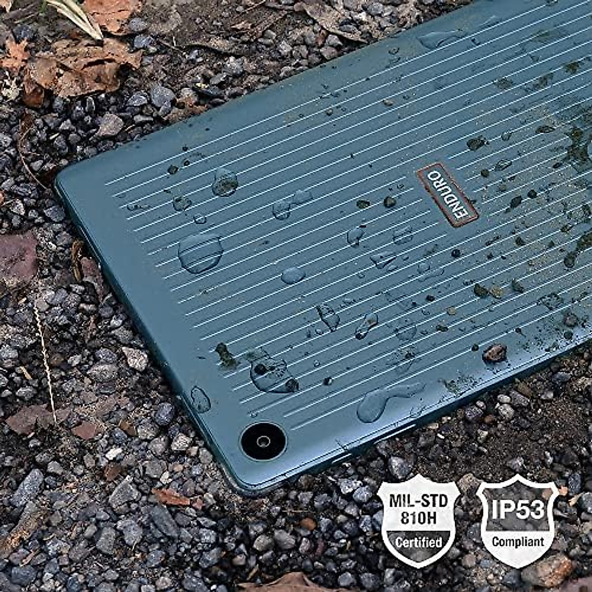 acer Enduro Urban T3 Rugged Tablet, 10.1" WUXGA IPS Touch Gorilla Glass, MediaTek MT8385 CPU, 4GB LPDDR4X, 64GB eMMC, WiFi-5, Front & Rear 5MP, Webcam, Polaris Blue, Android 11