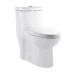 Sublime One Piece Elongated Toilet with Touchless Retrofit Dual Flush 1.1/1.6 gpf