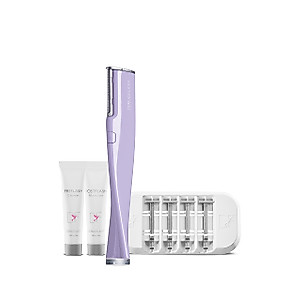 DERMAFLASH ONE Device, Exfoliating and Peach Fuzz Hair Removal, Sonic Dermaplaning Tool