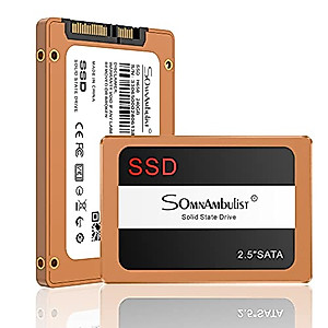 Somnambulist Hard Disk 2.5-inch Internal Solid State Drive for Laptop Desktop 960GB 2TB SSD Hard Drive (Orange-2TB)
