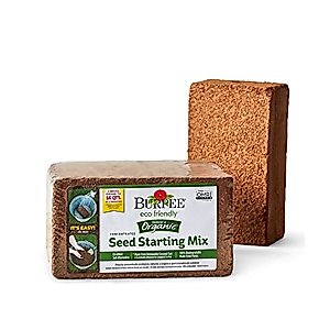Burpee Organic Coconut Coir Concentrated Seed Starting Mix, 16 Quart