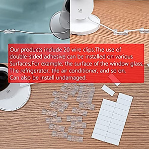 Aboom Upgraded Wall Mount Bracket for Kami Yi Security Home Camera 3 Baby Monitor ，No-Hole Needed, Customized Stand for YI Camera Designed by USA (NOT Included Camera) (Pack of 2)