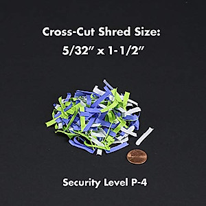 Aurora AU2260XA Heavy Duty Anti-Jam 22-Sheet Crosscut Shredder/60 Min Run Time/ 7-Gallon Pullout Basket and Casters