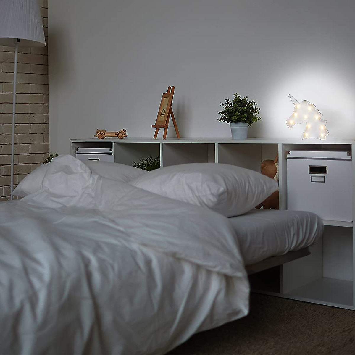 ArtCreativity Unicorn LED Light Box, 1PC, Cute Unicorn Lamp for Kids with Warm LEDs, Night Light for Girls and Boys, Decoration for Bedroom, Living Room, and Playroom, Great Gift Idea