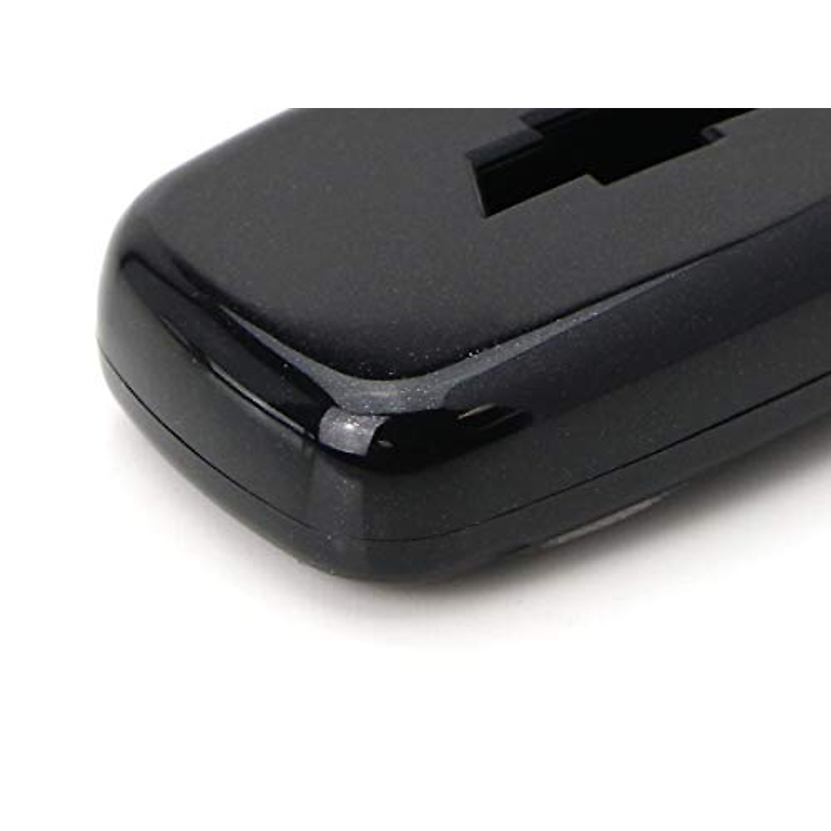 iJDMTOY Glossy Metallic Black Exact Fit Key Fob Shell Cover Compatible With 2016-up Chevrolet Camaro Cruze Spark Volt, 2017-up Malibu Bolt Sonic Trax, etc