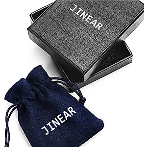 JINEAR 14k Gold Filled Chain Link Ring for Women Dainty Simple Stacking Band Rings Minimalist Jewelry Eternity Chain Ring Size 5 to 10