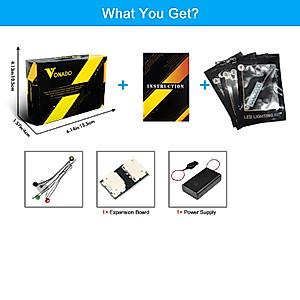 VONADO LED Light Compatible with Lego Minecraft The Skeleton Dungeon 21189, Minecraft Lego Lighting Set Compatible with Lego 21189 (No Model)