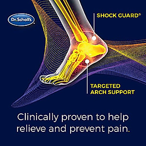 Dr. Scholl's Plantar Fasciitis Sized to Fit Pain Relief Insoles // Shoe Inserts with Arch Support for Men and Women, 1 Count