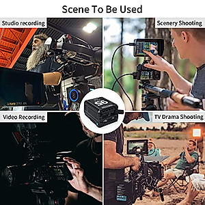 ANDYCINE Mini V-Mount Battery V-Lock 95Wh 10A Draw Batteries with Dual D-Tap & USB-A Output to Power Camcorder Camera,Compatible with BMPCC 4K,6K, Led Studio Lights(Battery Charger NOT Includ)