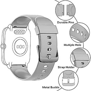 Acofit Silicone Smart Watch Bands Replacement Straps Bands for ID205L ID205S ID205U ID205G ID205 Veryfitpro Smart Watch Replacement Band for SW021 SW023 SW025 Smartwatch strap