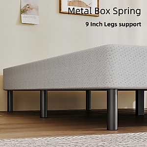 RLDVAY King-Box-Spring, 5 inch King Size Box Spring Stand, Heavy Duty Box Spring King with Legs, Easy Assembly, Non Slip, Noise Free