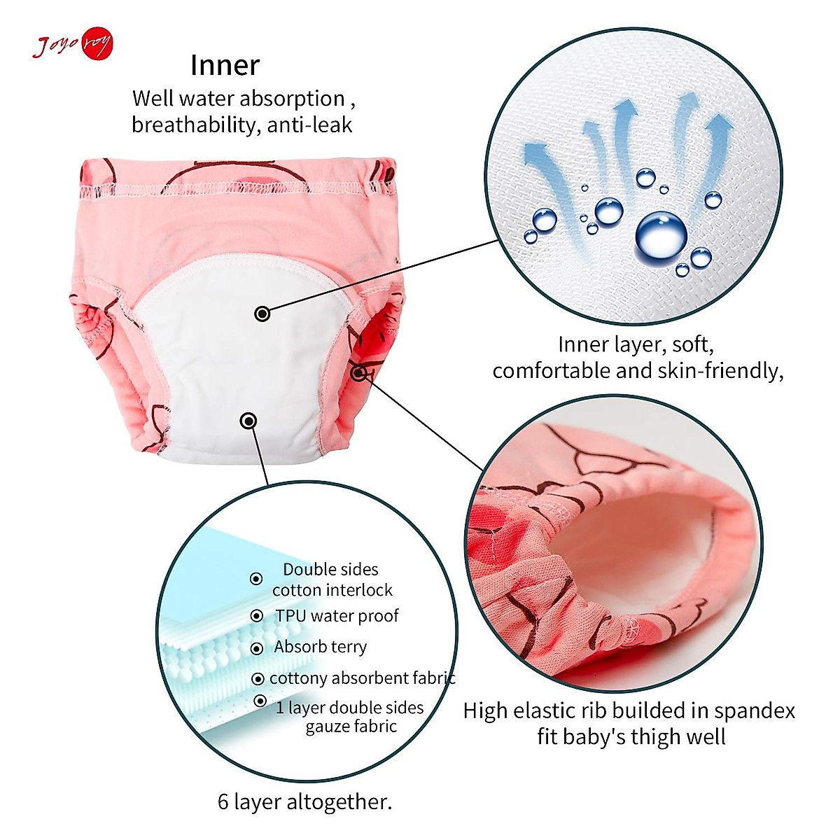 Joyo roy Little Girls Underwear Toddler Girls Underwear Girls Training Underwear Training Pants 3t-4t Toddler Girl Underwear 4t Toddler Panties 4t Training Pants 4t-5t Toddler Training Underwear 4t