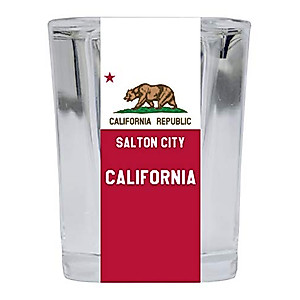 Salton City California Souvenir 2 Ounce Square Shot Glass