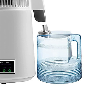 1 Gallon/ 4l Water Plastic Carafe for Distiller,Replacement Distilled Water Jug Compatible with Counter Top Water Distiller Filter