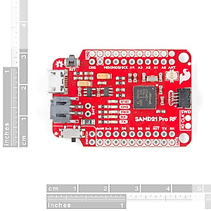 SparkFun Pro RF - LoRa, 915MHz (SAMD21) - Wireless Board Easy-to-use IoT Qwiic Enabled microcontroller 915MHz ISM Band Reinforced Micro-B USB Connector Included u.FL Antenna Connector