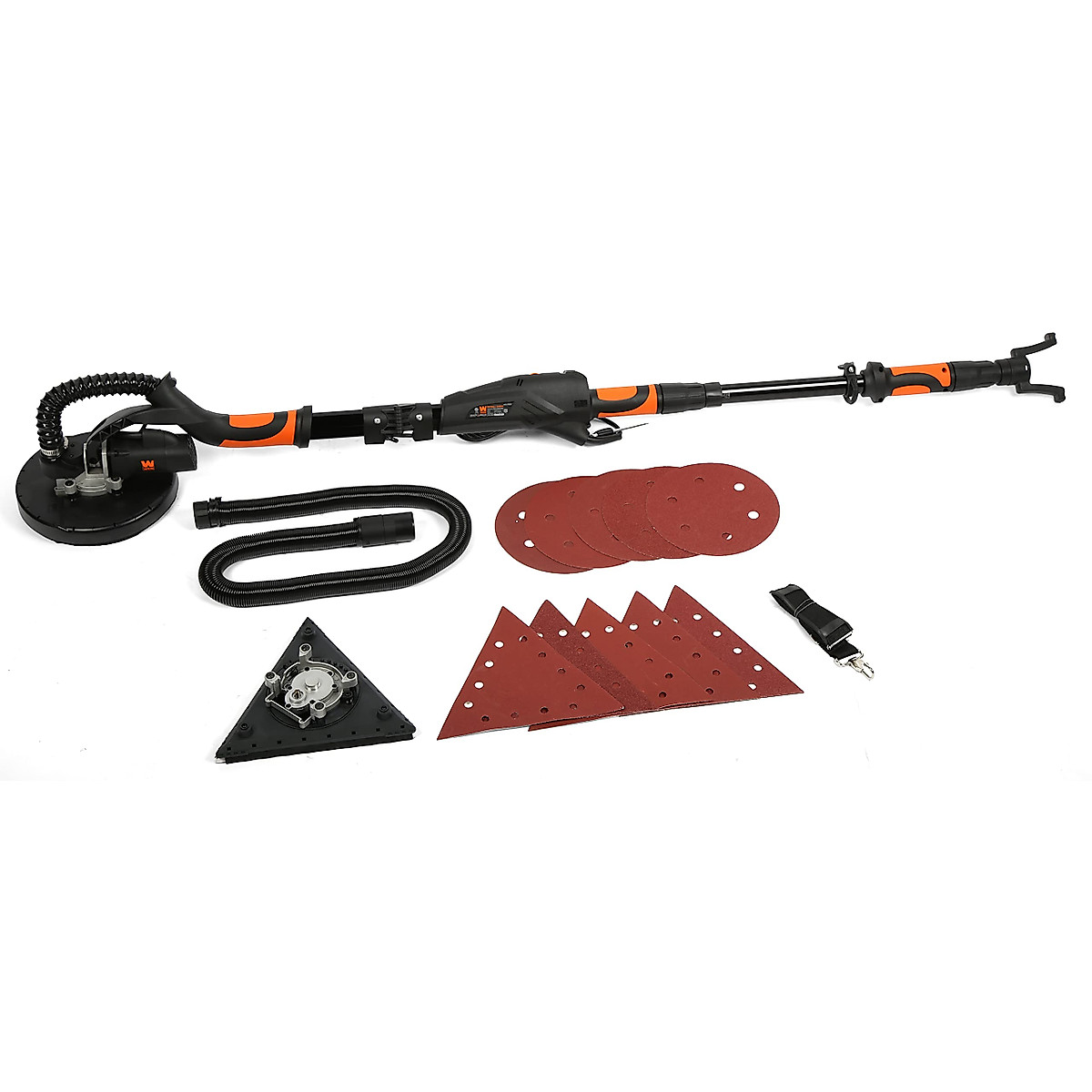 WEN DW5084 5-Amp 2-in-1 Variable Speed Dual-Head Drywall Sander with 15-Foot Dust Hose , Black
