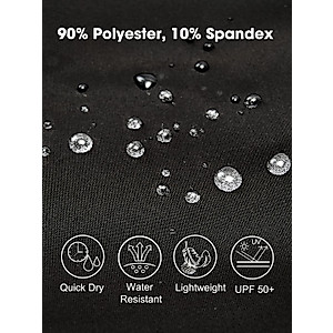 MELOO Men's Lightweight Sweatpants Joggers - Water Resistant Athletic Track Pockets Pants Running, Hiking, Workout Black Size XL