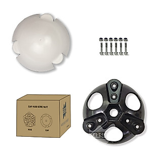 Mars Rock Small Wind Turbine Wheel Hub And Cap 3 Vanes Blades’ Screws & Nuts Kit For Horizontal Wind Turbine Generation DIY 100w To 1000w Small Windmill Accessories Parts