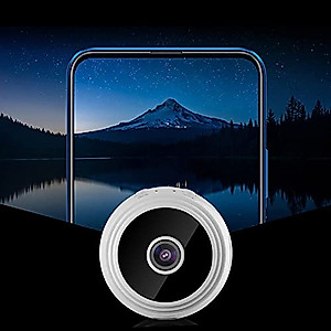Homezo Mini WiFi Security Camera, Spy Camera Hidden Camera WiFi with Audio, Wireless Mini Covert Security Camera for Home and Office, Small Nanny Camera Indoor with Remote View (Black)