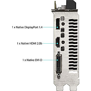 ASUS Dual NVIDIA GeForce GTX 1650 Mini OC Edition Gaming CSM Graphics Card (PCIe 3.0, 4GB GDDR6 Memory, HDMI, DisplayPort, DVI-D, for Intel NUC 9 Extreme Kit, Intel NUC 9 Pro Kit, and Small Chassis)