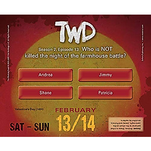 2021 AMC The Walking Dead® Daily Trivia Challenge Boxed Daily Calendar