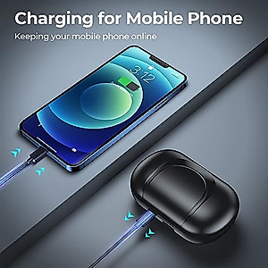 Wireless Earbuds Bluetooth 5.3 Headphones 130Hrs Playtime Wireless Charging Sports Earphones with LED Power Display IPX7 Waterproof Over-Ear Buds with Earhooks Stereo Bass Headset for Workout Running