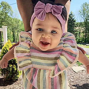 DiaperSquad's Baby Girl Bow Headbands Newborn Infant Toddler 20-pack Hairbands and Bows Child Hair Accessories