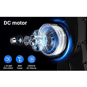 AMZCHEF Under Cabinet Range Hood 30 Inch, 250CFM Stainless Steel Kitchen Stove Vent Hood 3 Speed Exhaust Fan Button Control LED lights Dishwasher-Safe Aluminum Filters with Charcoal Filter