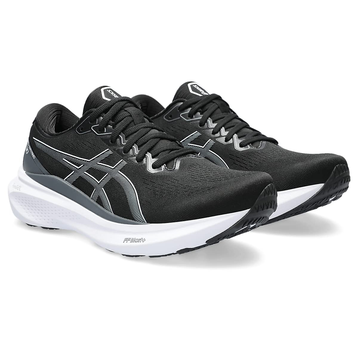 ASICS Men's Gel-Kayano 30 Running Shoes, 10, Black/Sheet Rock