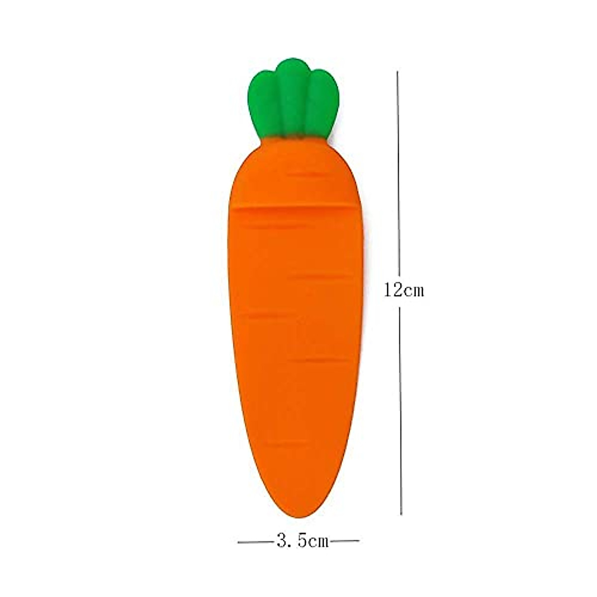 3D Stereo Book Marks Kids Bookmarks Kawaii Silicone Carrot Bookmark Novelty Book Marker Inspirational Quote Bookmark Page Marker