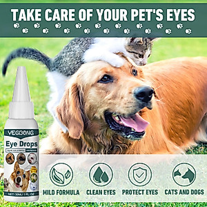 XIROM UN Dog and Cat Eye Wash | Eye Drops for Dogs and Cats to Flush and Soothe Eye Irritations, Dog Tear Stain Cleaner, Reduces Nuisance, Swelling & Dryness (30mL (1)